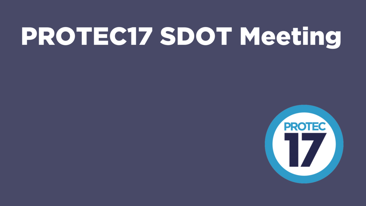 SDOT Contract Update Meeting (Virtual) - PROTEC17